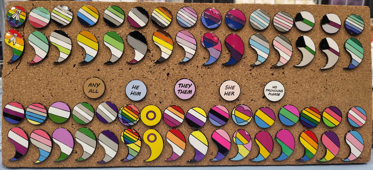 Customizable Pride Semicolon Pin – Pin-Ace